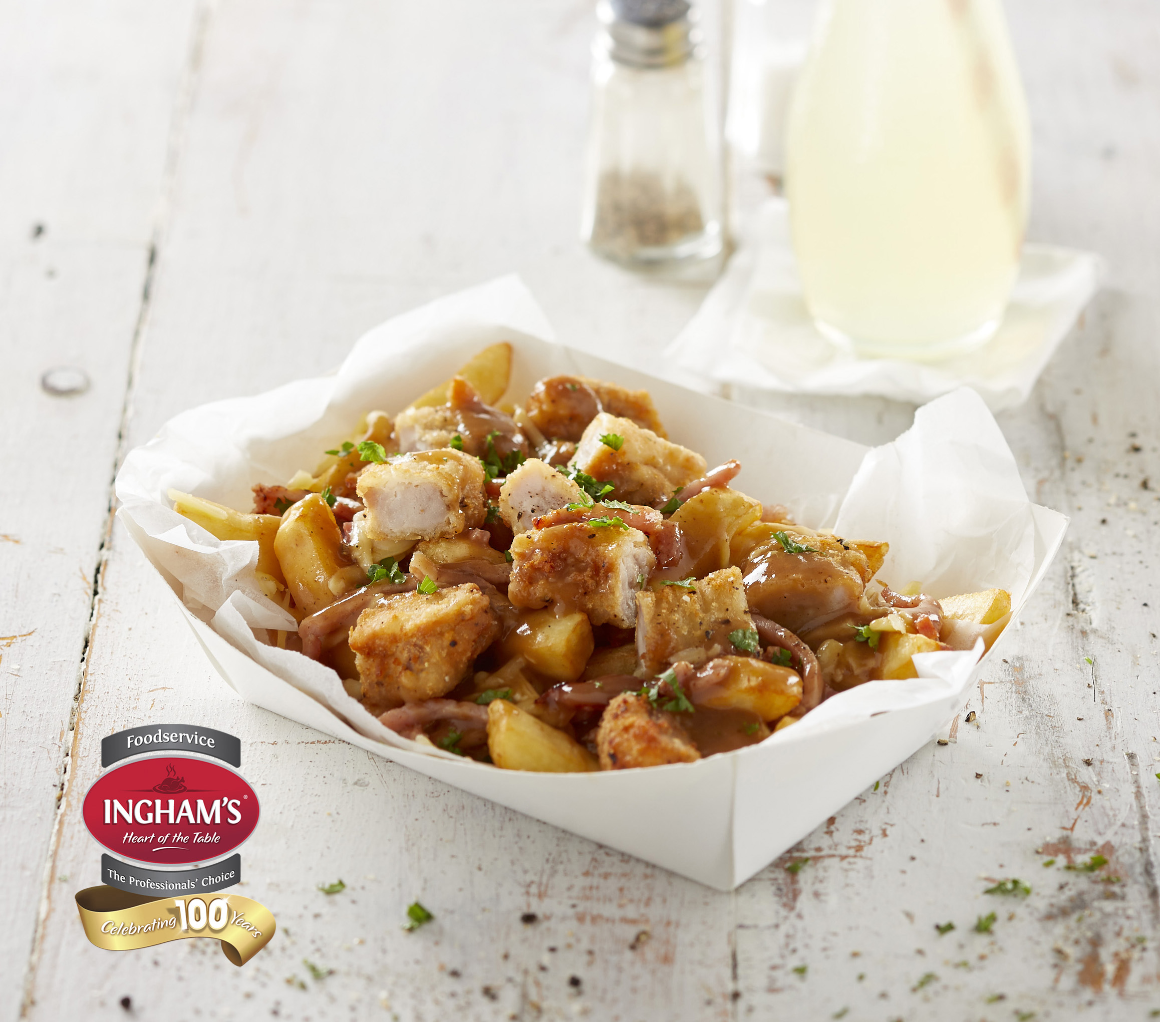 RECIPE: Crispy Chicken and Chips Poutine with Cheese